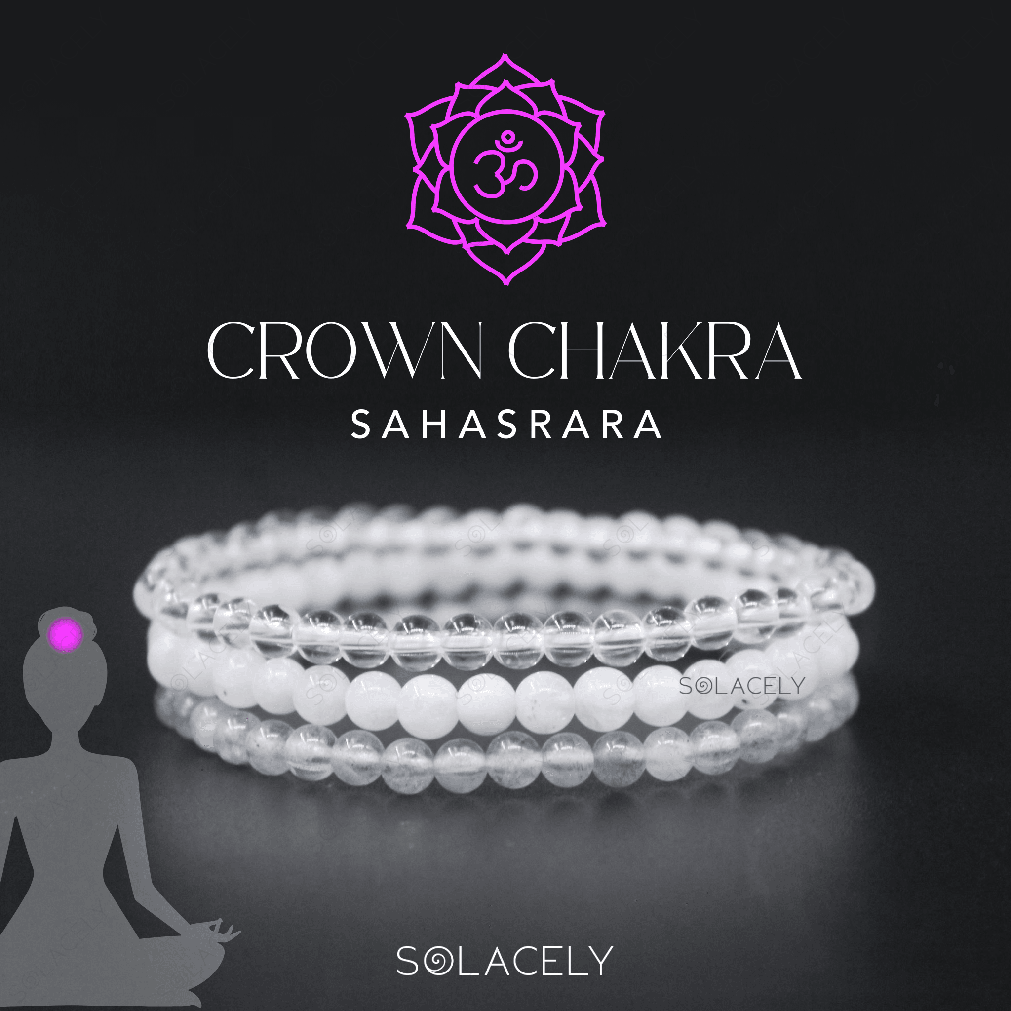 Crown Chakra Stackable Bracelet Set