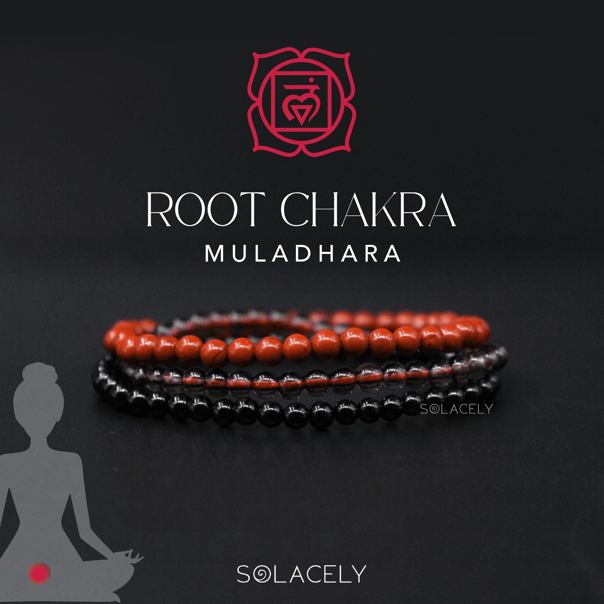Root Chakra Stackable Bracelet Set