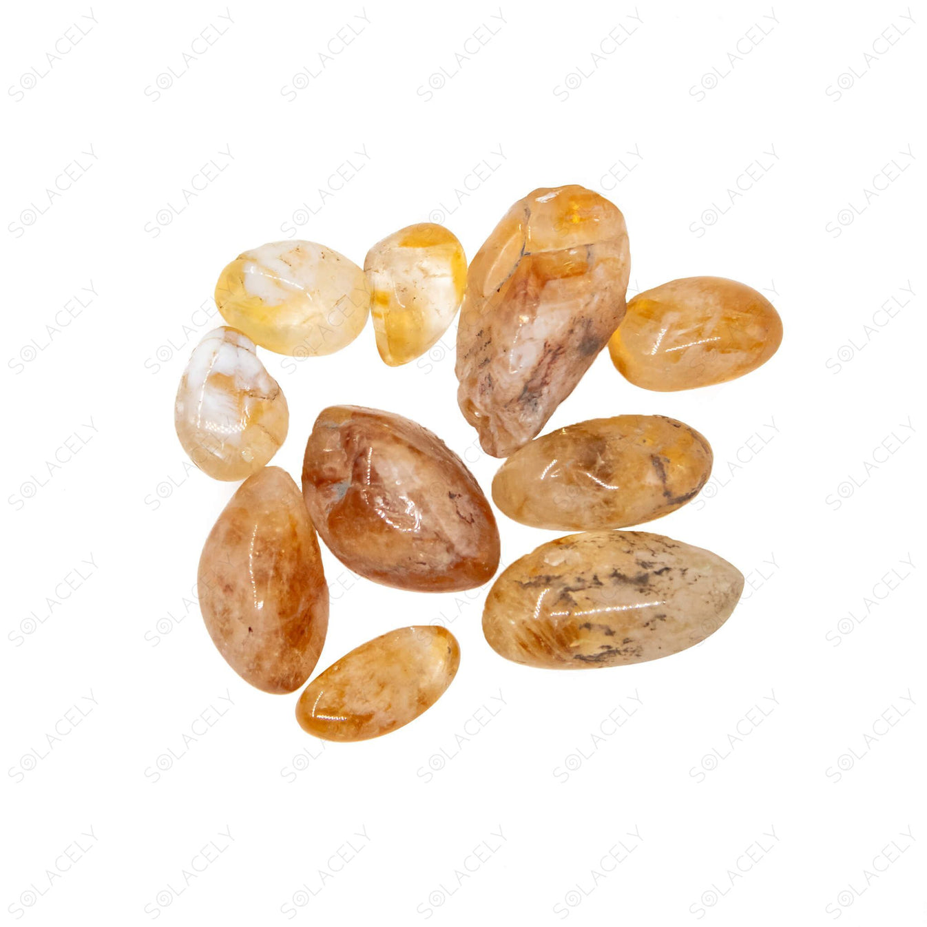 Citrine Tumble Stone Pack Of 5 | Creativity and Concentration