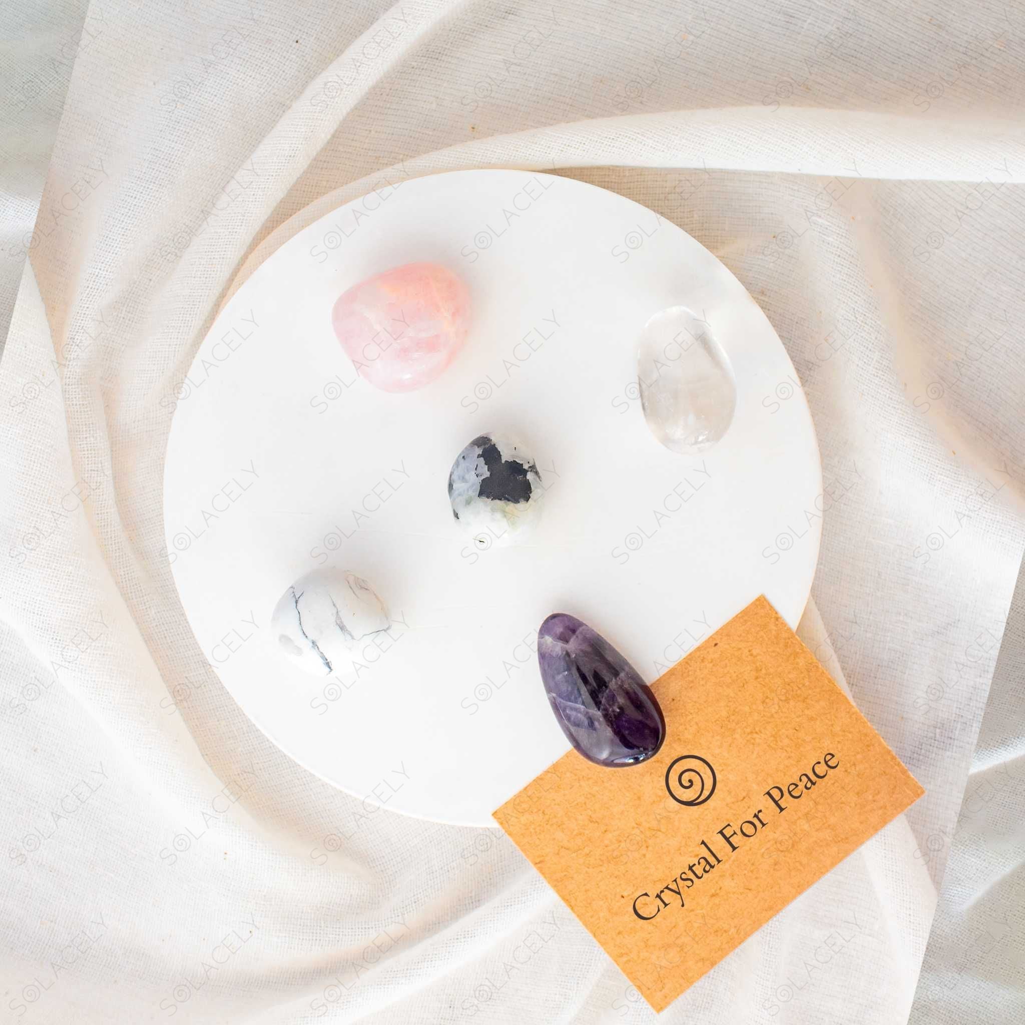 Peace Crystals Tumble Pack For Home and Office - Solacely