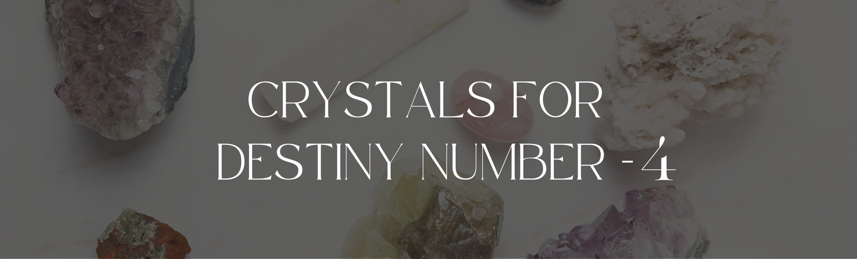 Crystals for Destiny Number 4: Build Discipline & Structure