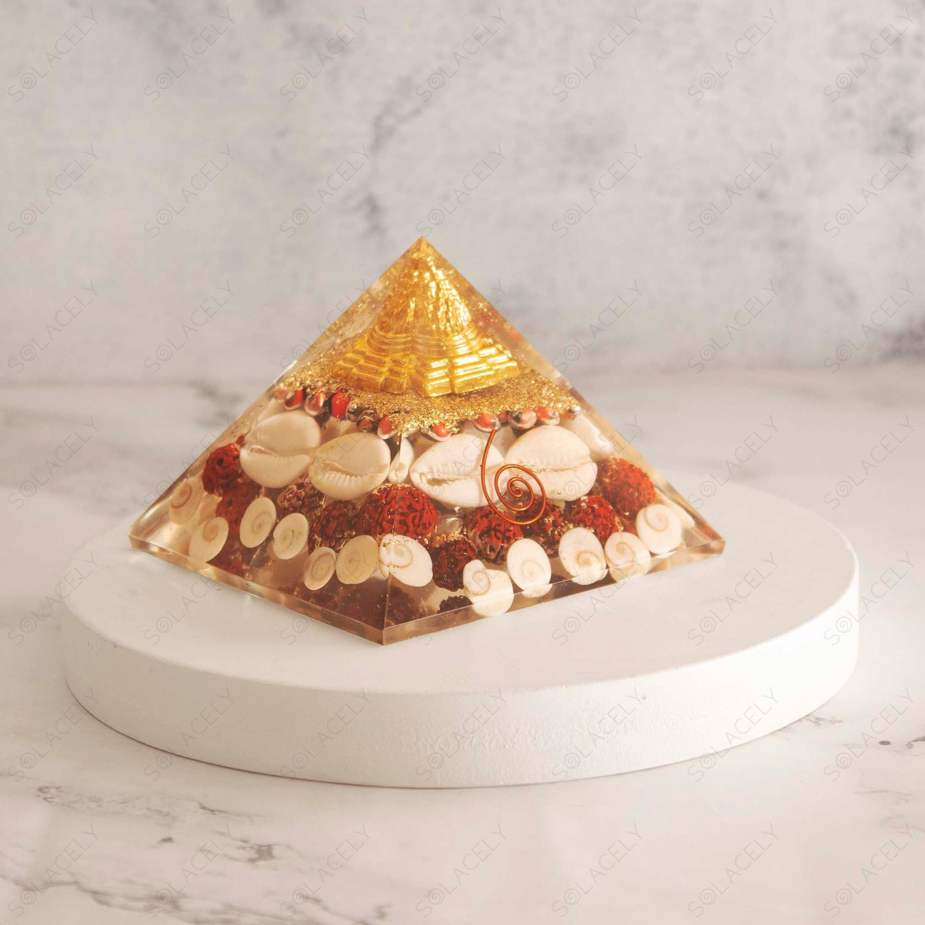Laxmi Pyramid - Shree Yantra Gomti Chakra Orgone Pyramid