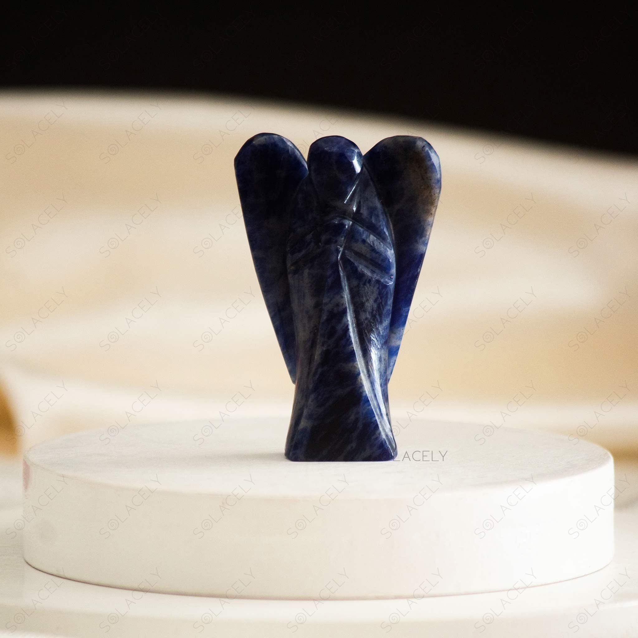 Sodalite Crystal Angel - Crystal For Self-Expression – Solacely