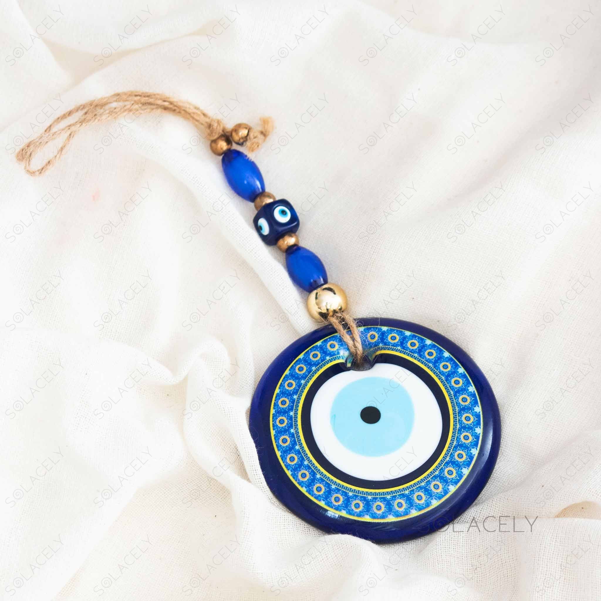Turkish Evil Eye Wall Hanging | Protection and Good Vibes – Solacely