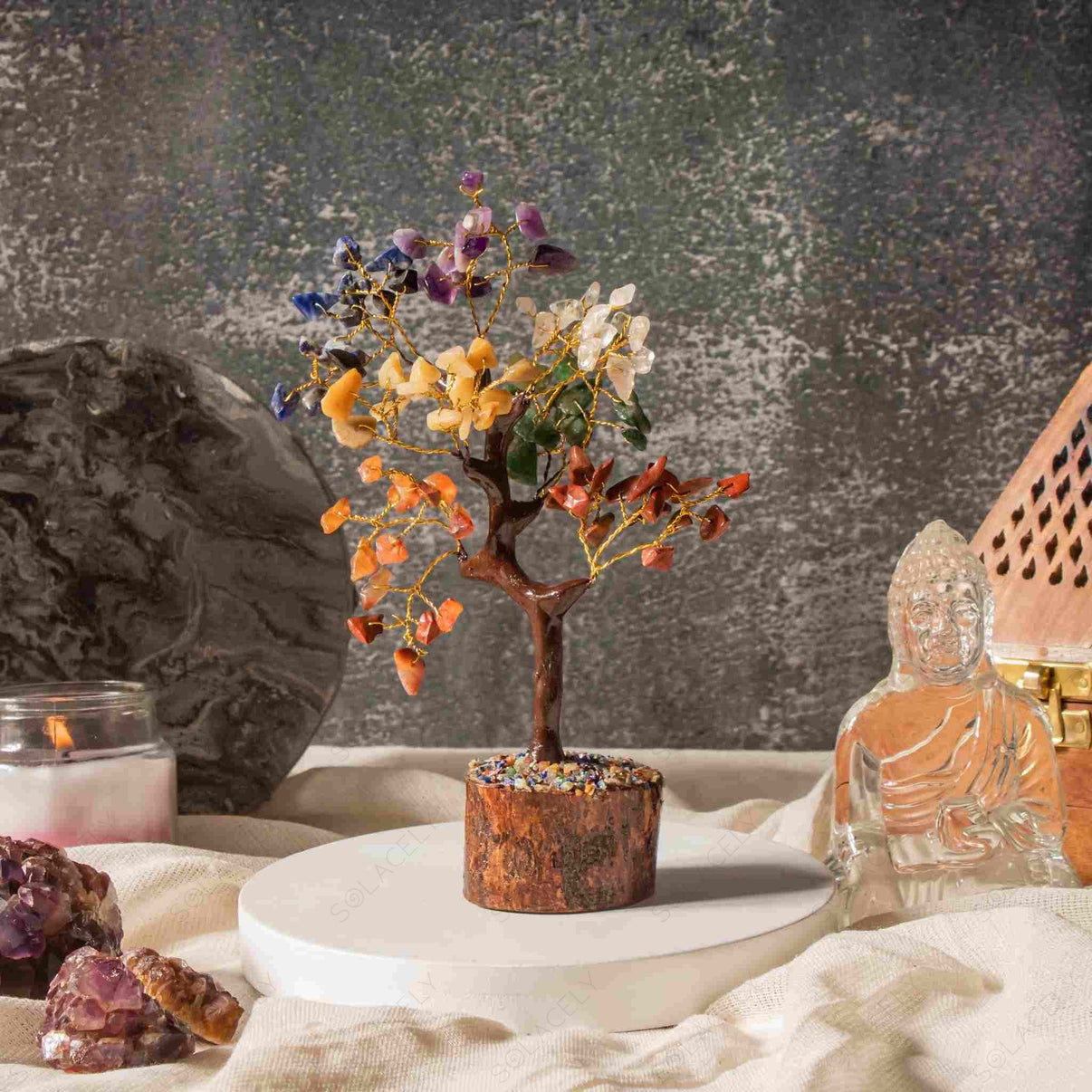 Seven Chakra Tree for Healing and Harmony - Solacely